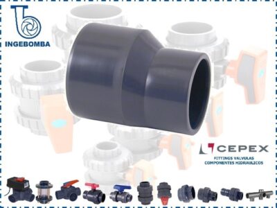CEPEX, REDUCCIÓN CÓNICA EXCÉNTRICA DE PVC (09030) – Ingebomba