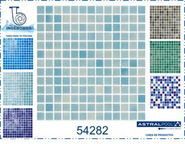 MOSAICO VÍTREO ASTRAL TOGAMA N°54282 – CELESTE ANTIDESLIZANTE – Ingebomba